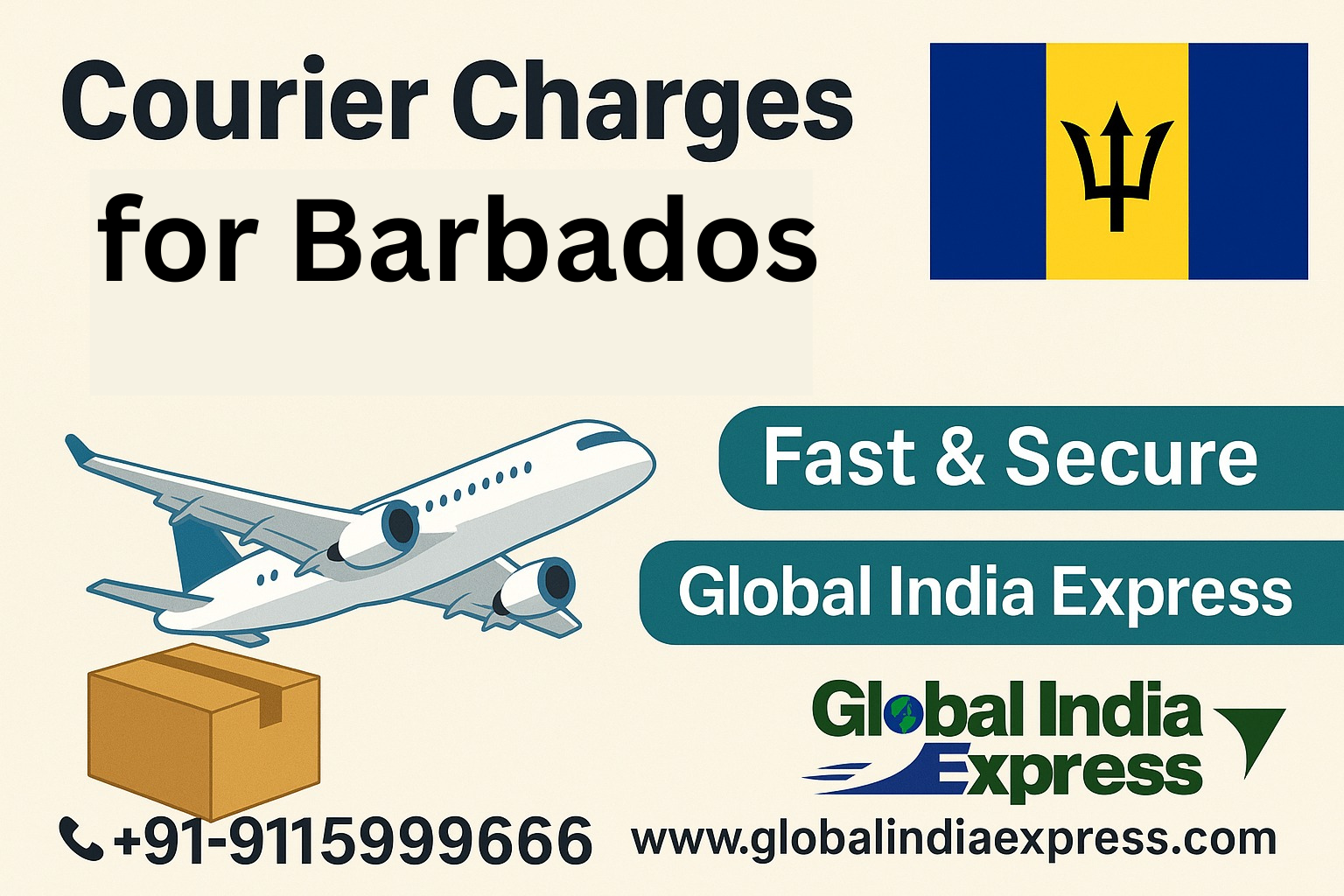 Courier Charges For Barbados From Noida | Best Rate Available