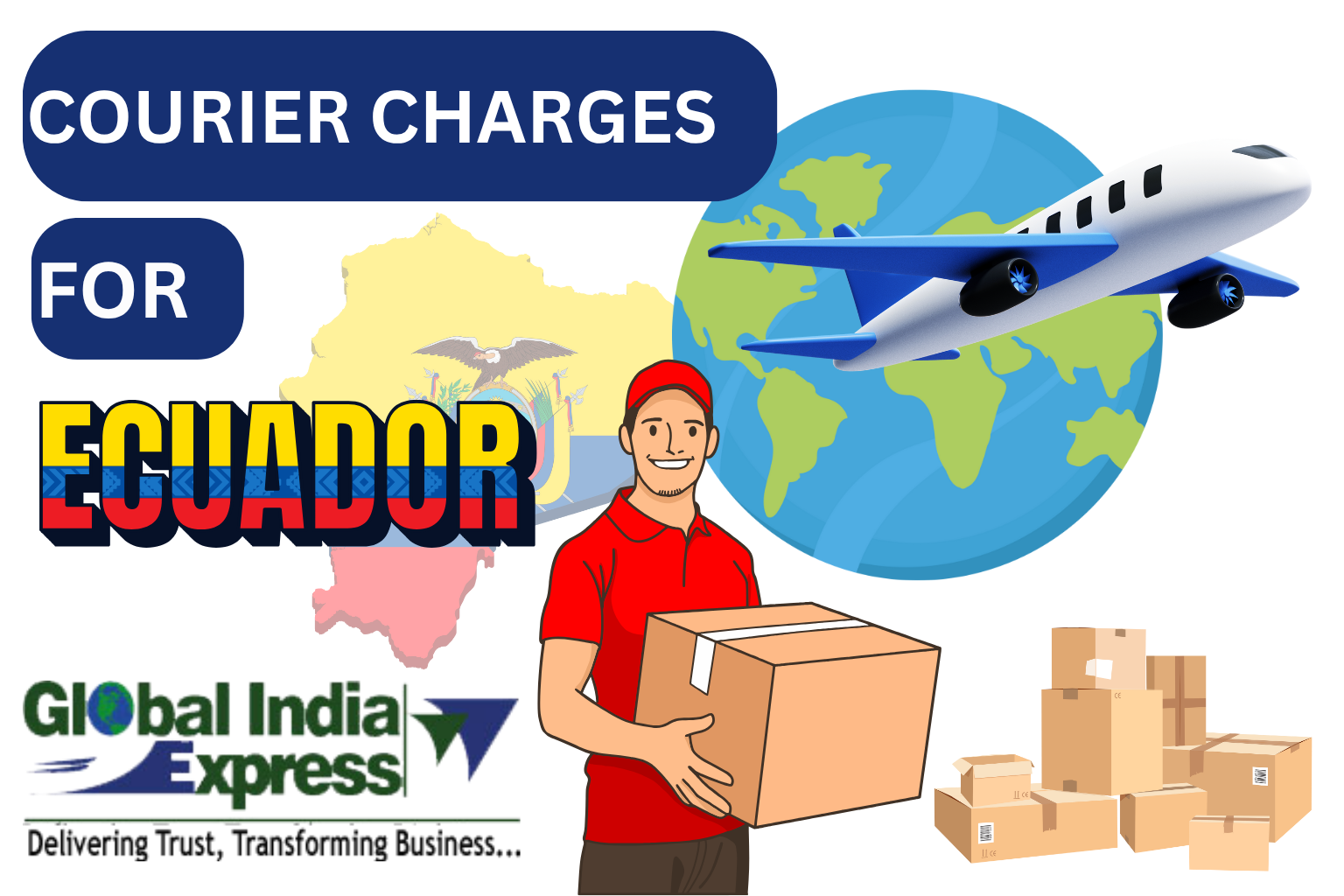 Courier Charges For Guayaquil From Delhi | Best Rate Available