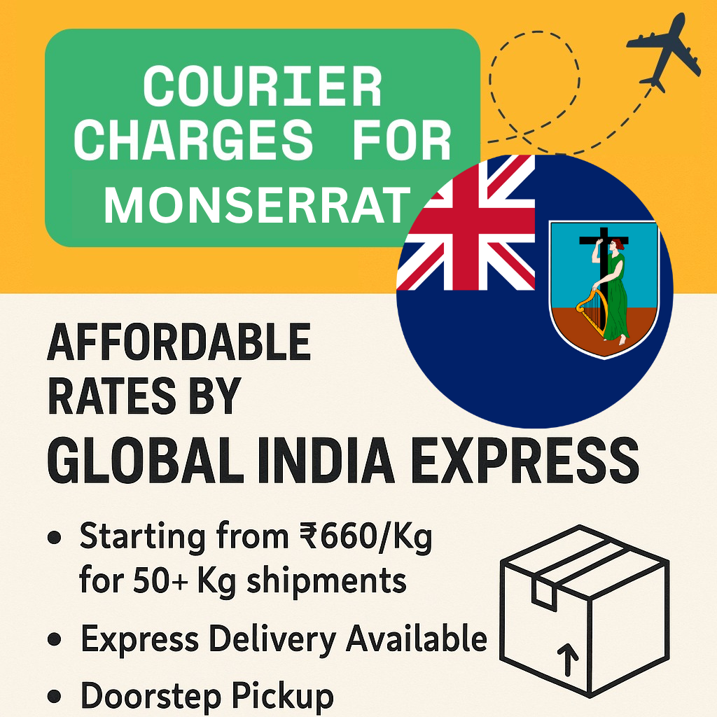 Courier Charges For Monserrat From Delhi | Best Rate Available