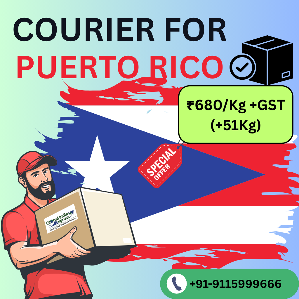 Courier Charges For Puerto Rico From Jaipur | Best Rate Available